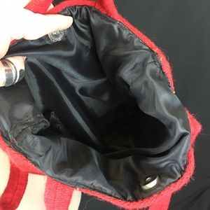 Bags | Red Embroidered Floral Handbag Clutch | Poshmark